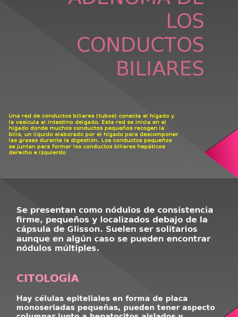 Adenoma de Los Conductos Biliares | PDF | Salud y bienestar