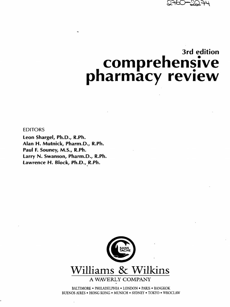Comprehensive Pharmacy Review 3rd Edition | PDF | Over The Counter Drug ...