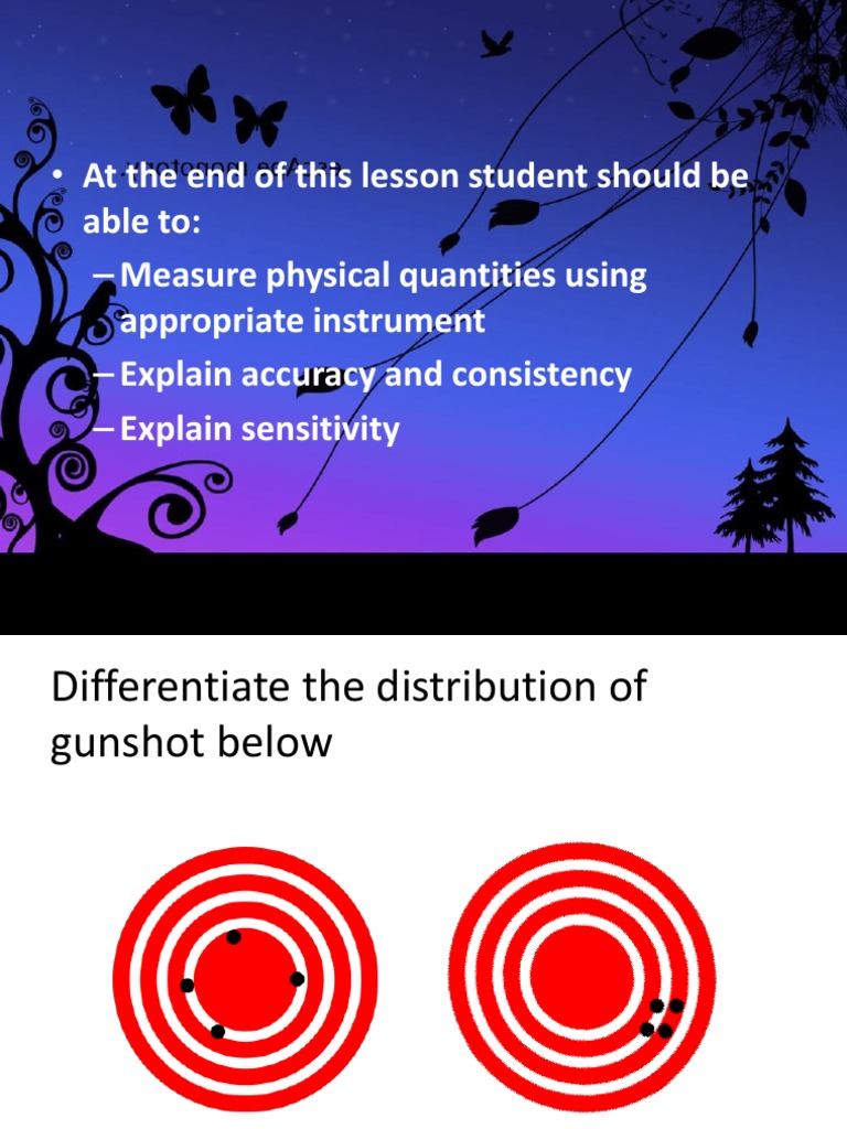 Consistency, Accuracy and Sensitivity | PDF | Accuracy And Precision ...