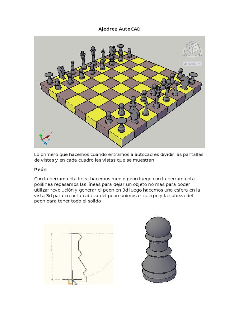 Ajedrez AutoCAD Steps | PDF