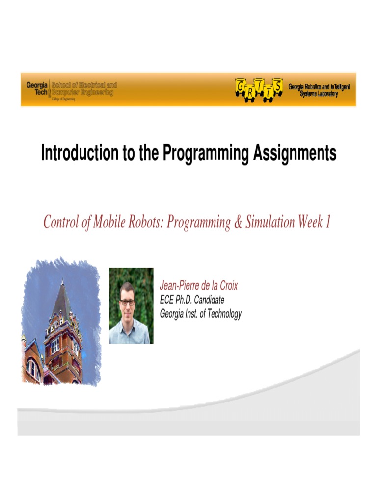 Programming And Simulation Lecture 1 Slides Pdf Matlab Simulation