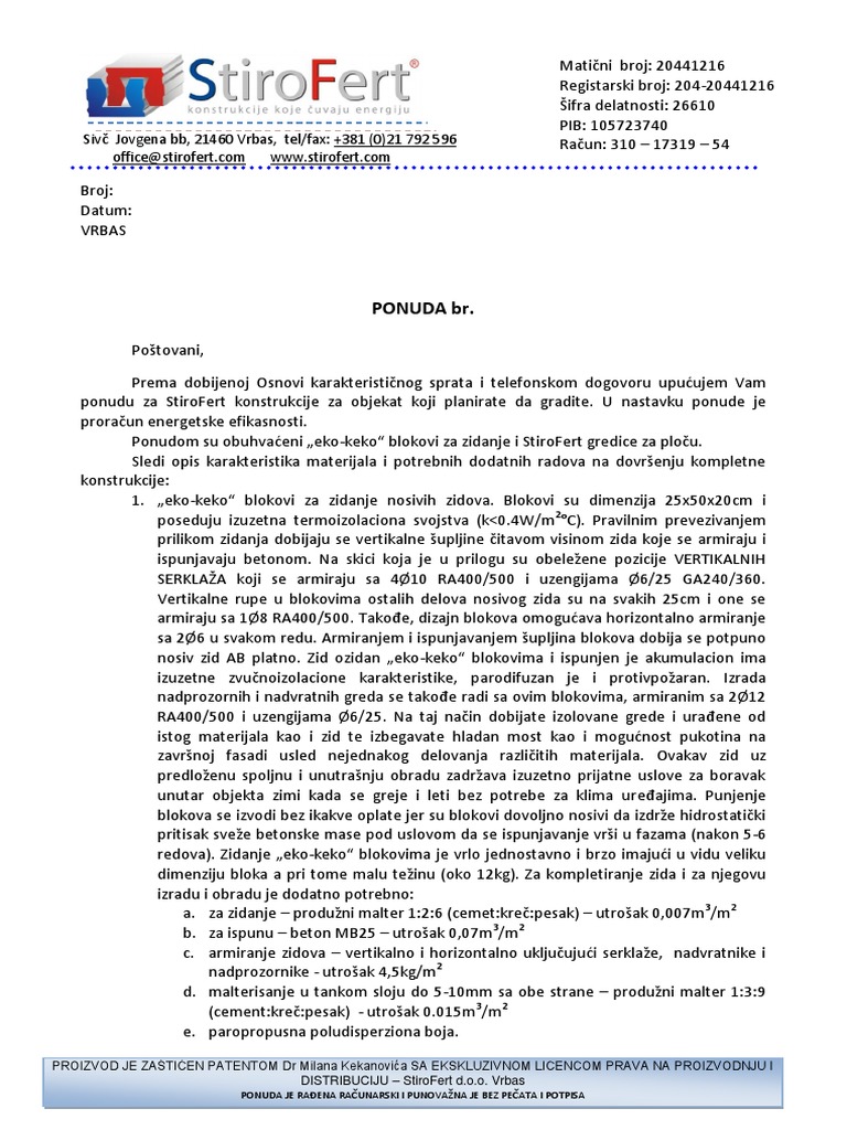 Ponuda | PDF