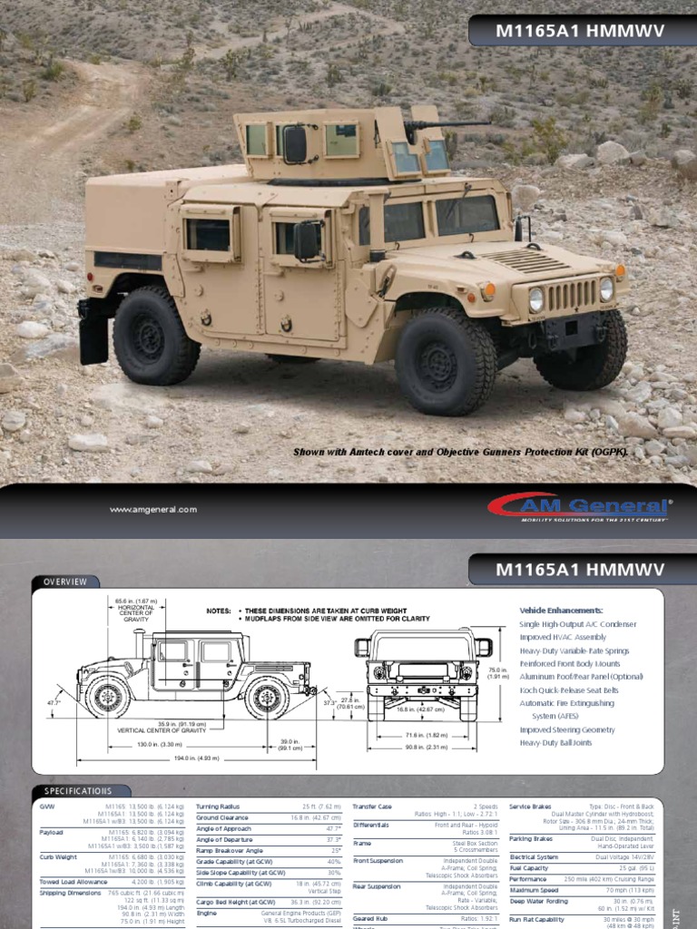 Specs Sheet m1165 Int | PDF | Technology & Engineering