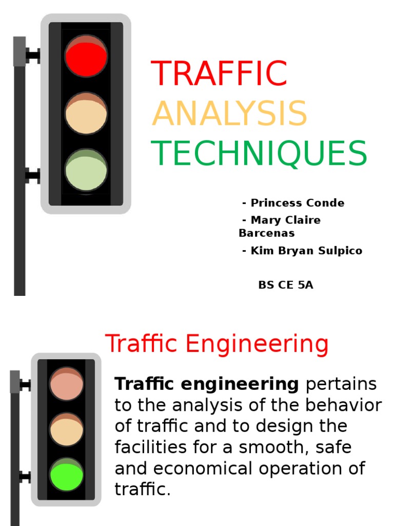 Traffic Analysis Techniques | PDF | Speed | Traffic