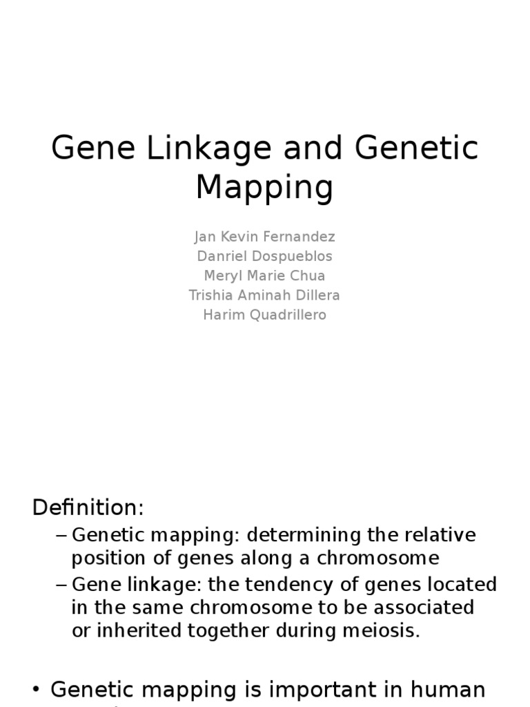 Gene Linkage and Genetic Mapping | Genetic Linkage | Genetic Recombination