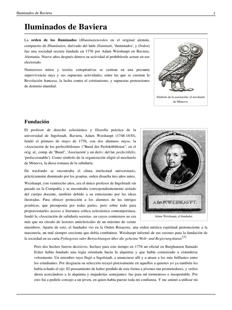 Historia de los Iluminados de Baviera | PDF | Illuminati | Science