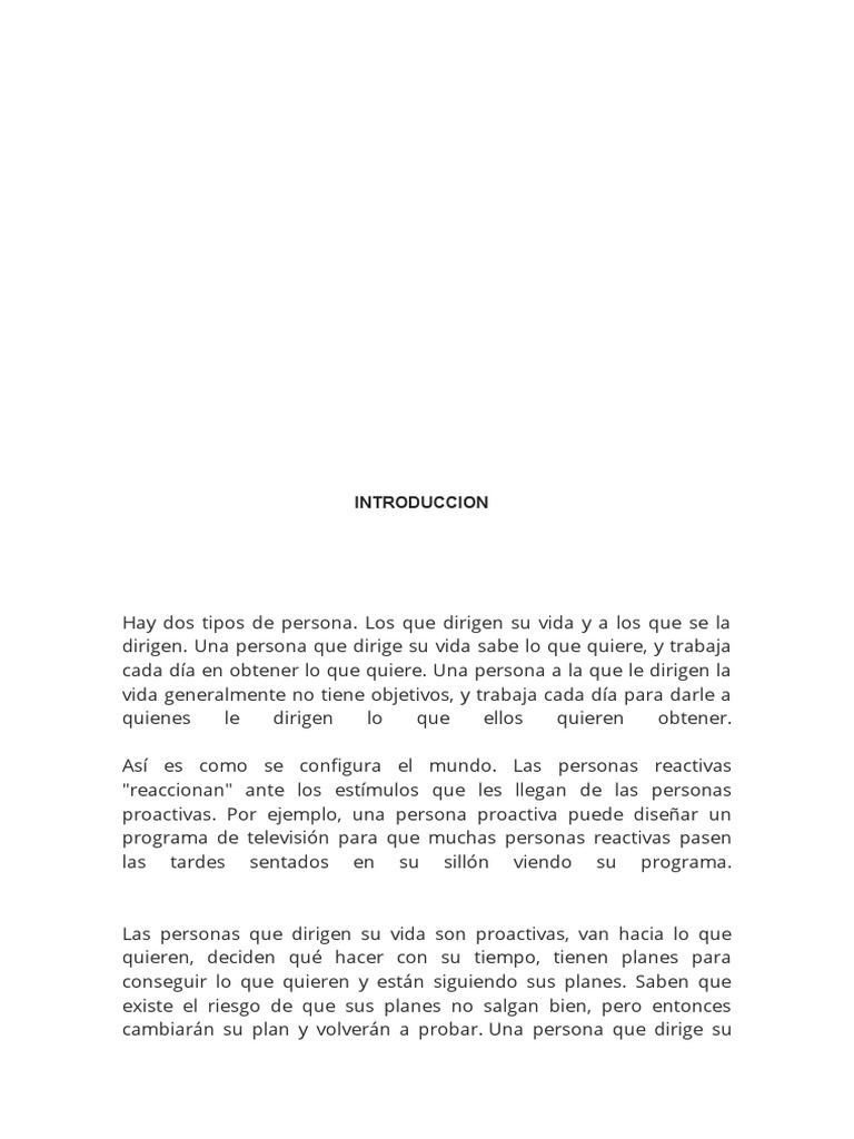 Persona Proactiva y Reactiva | PDF | Sicología | Ciencias del ...