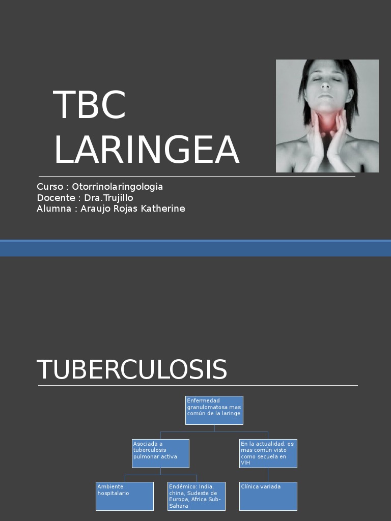 TBC Laringea - Araujo Rojas Katherine | PDF | Mycobacterium | Tuberculosis
