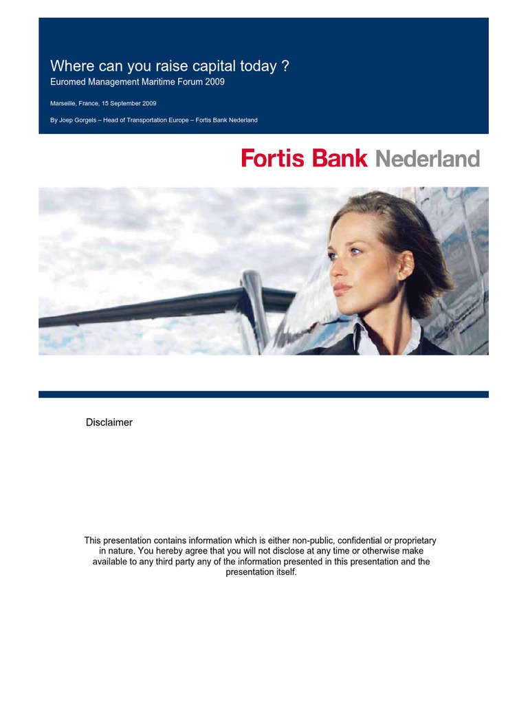 Fortis Bank Maritime Finance | PDF | High Yield Debt | Bonds (Finance)
