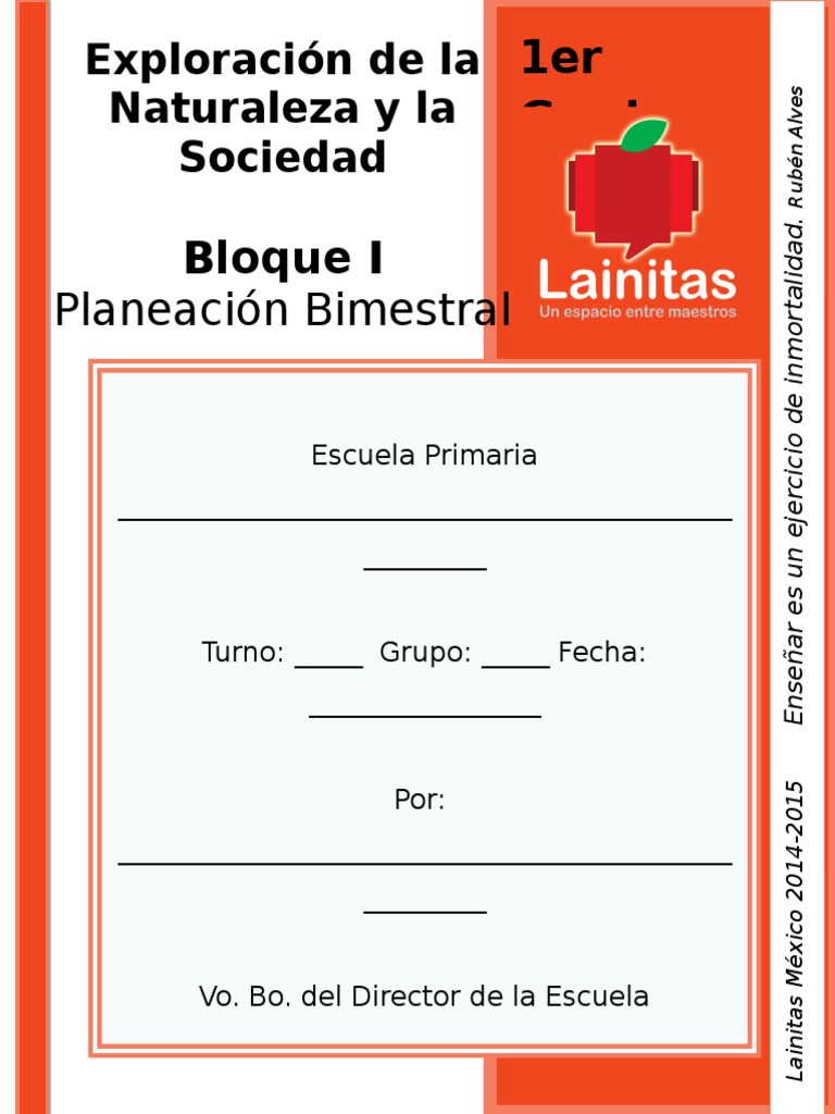 1er Grado - Bloque 1 - Exploración de La Naturaleza | PDF | Alimentos ...