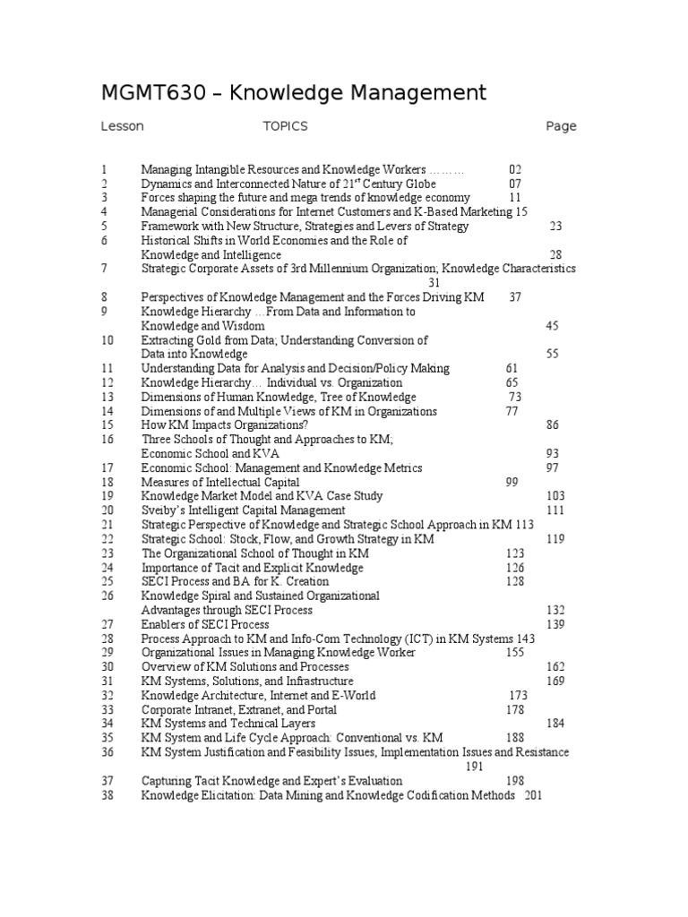 Knowledge Management | PDF | Knowledge Management | Internet