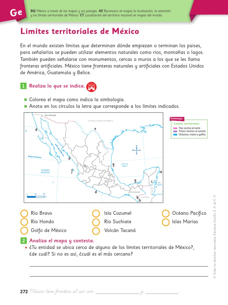 Límites Territoriales de México | PDF