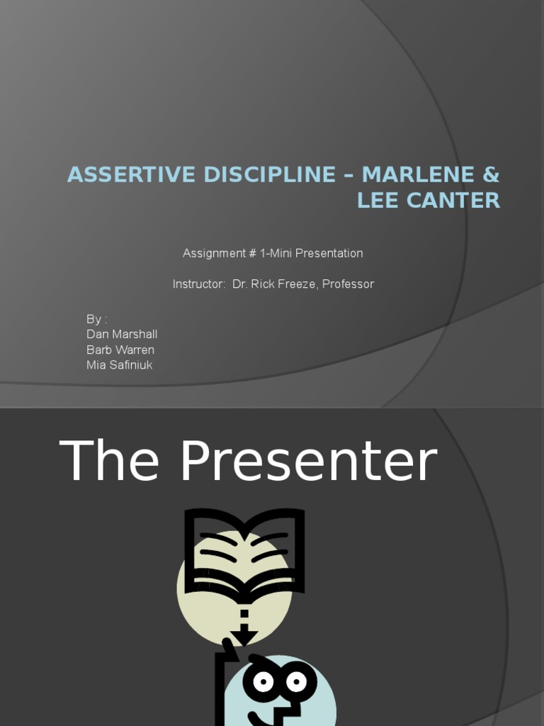Assertive Discipline - Marlene & Lee Canter | PDF | Reinforcement ...
