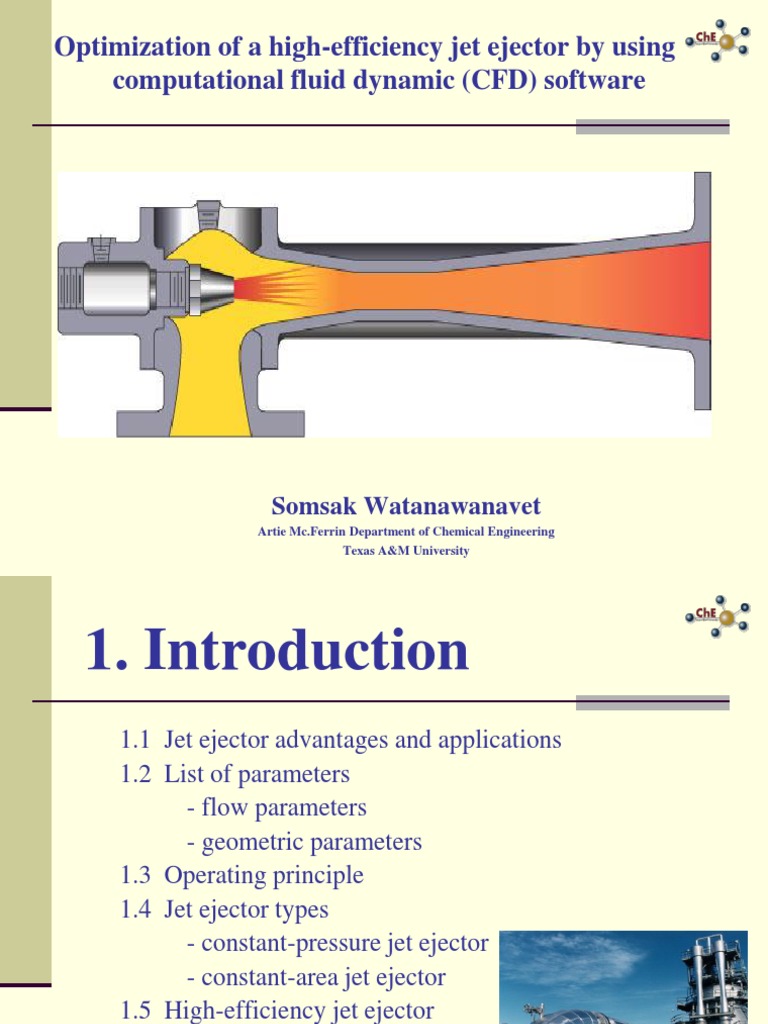Optimization of a High-efficiency Jet Ejector by Using CFD | Nozzle ...