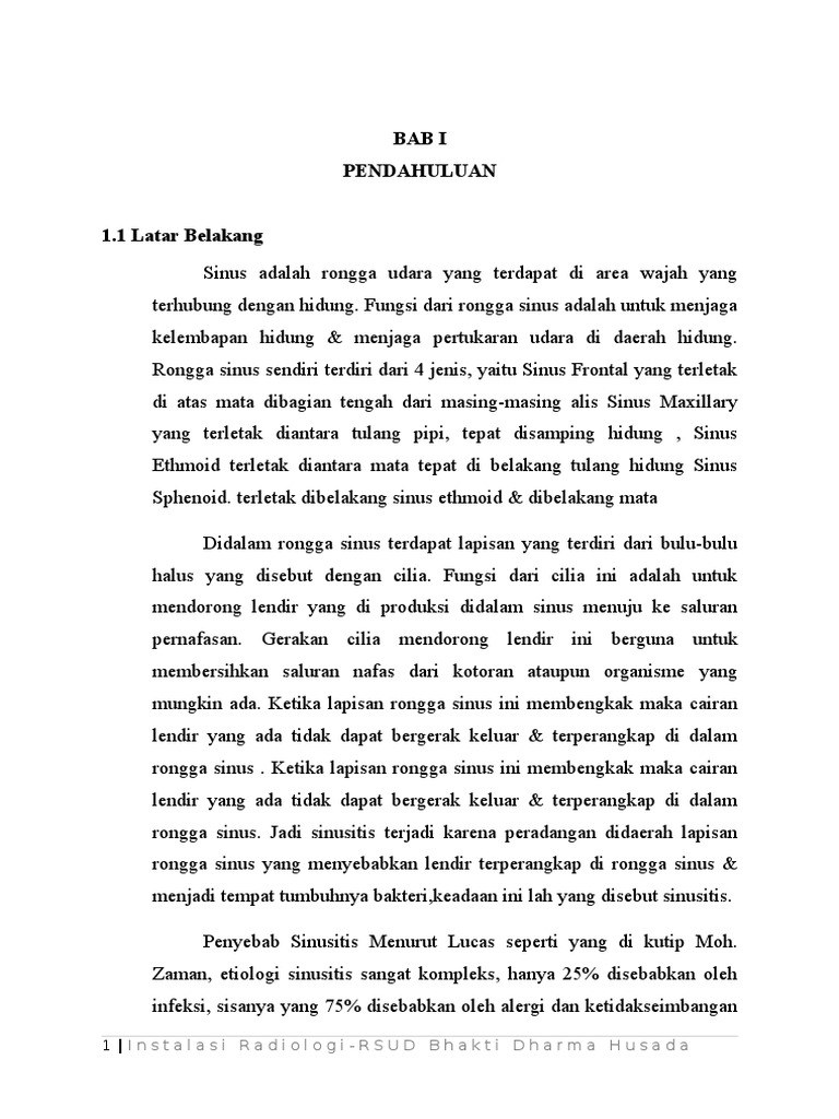 Pemeriksaan Radiologi Waters | PDF