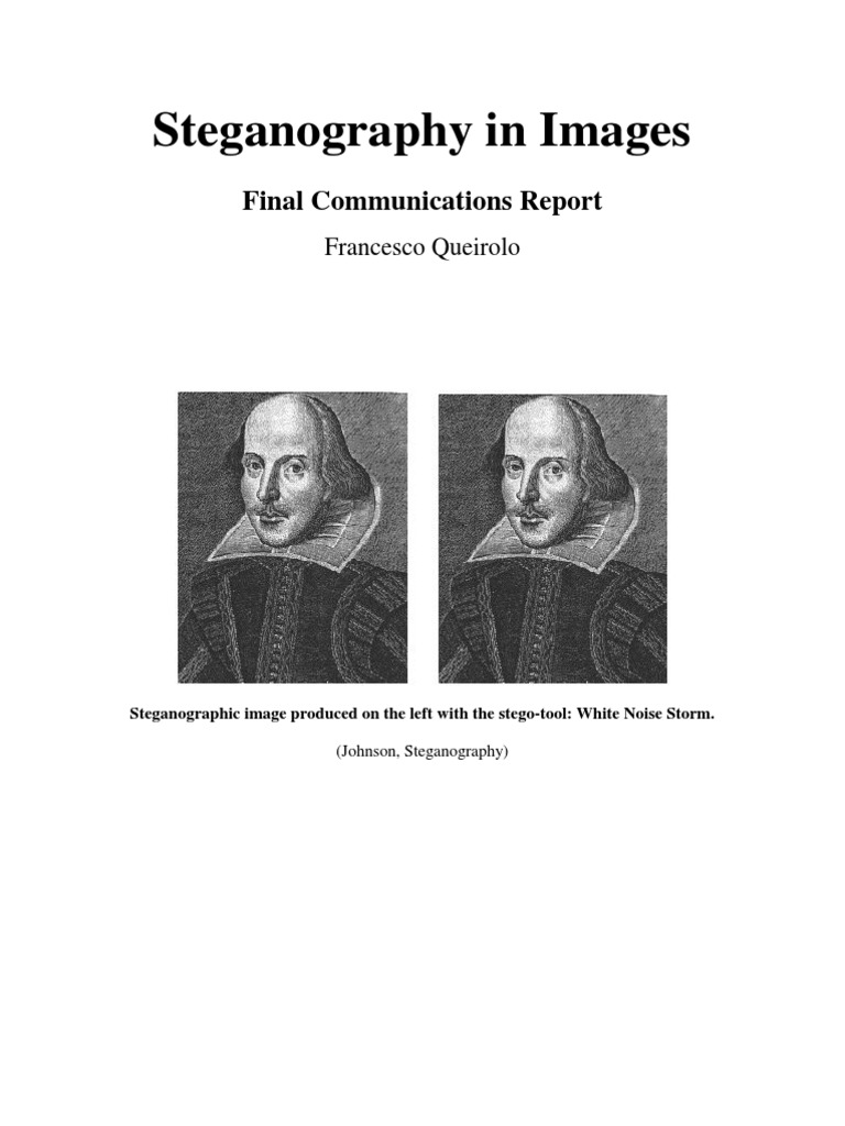 Steganography in Images | PDF | Data Compression | Bit