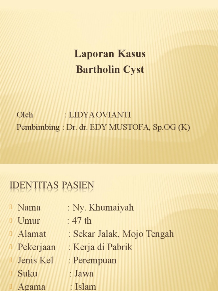 Bartholin Cyst | PDF