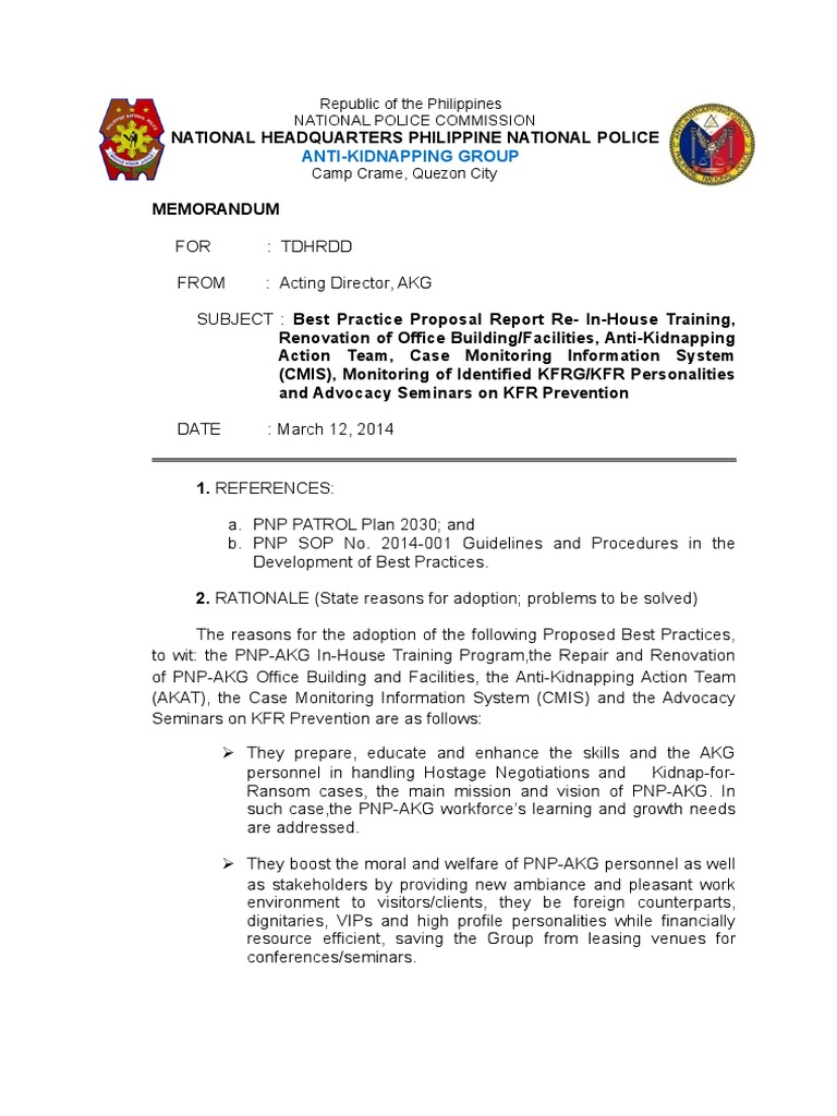 PNP-AKG Best Practices | PDF | Arrest | Surveillance