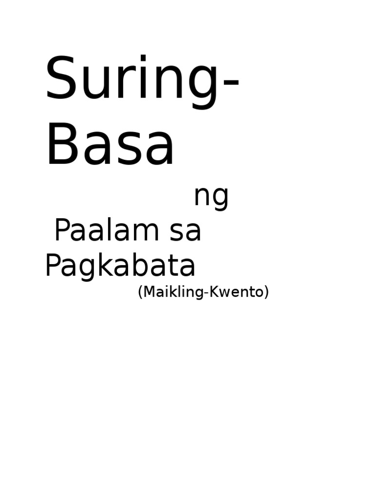 Suring Basa | PDF