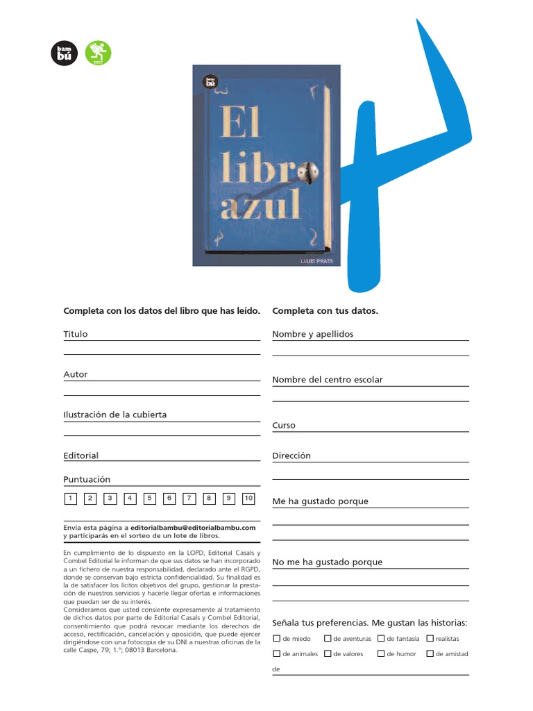 El Libro Azul - Más Actividades | PDF | Novelas
