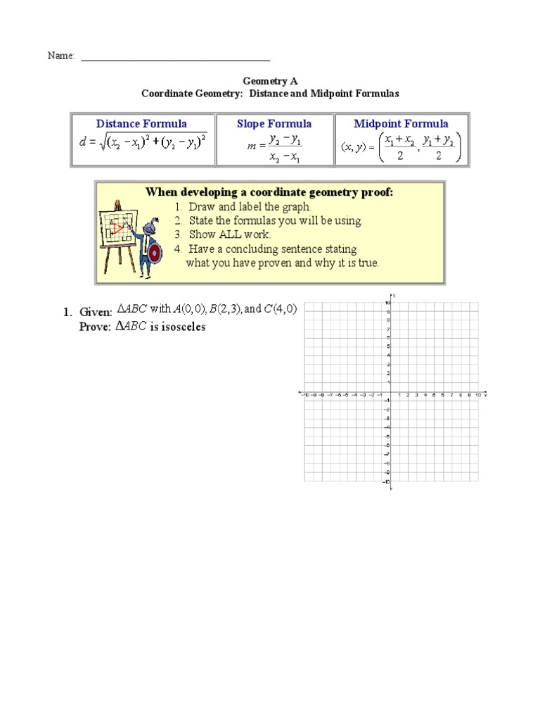 Coordinate Geometry Proofs Guide | PDF