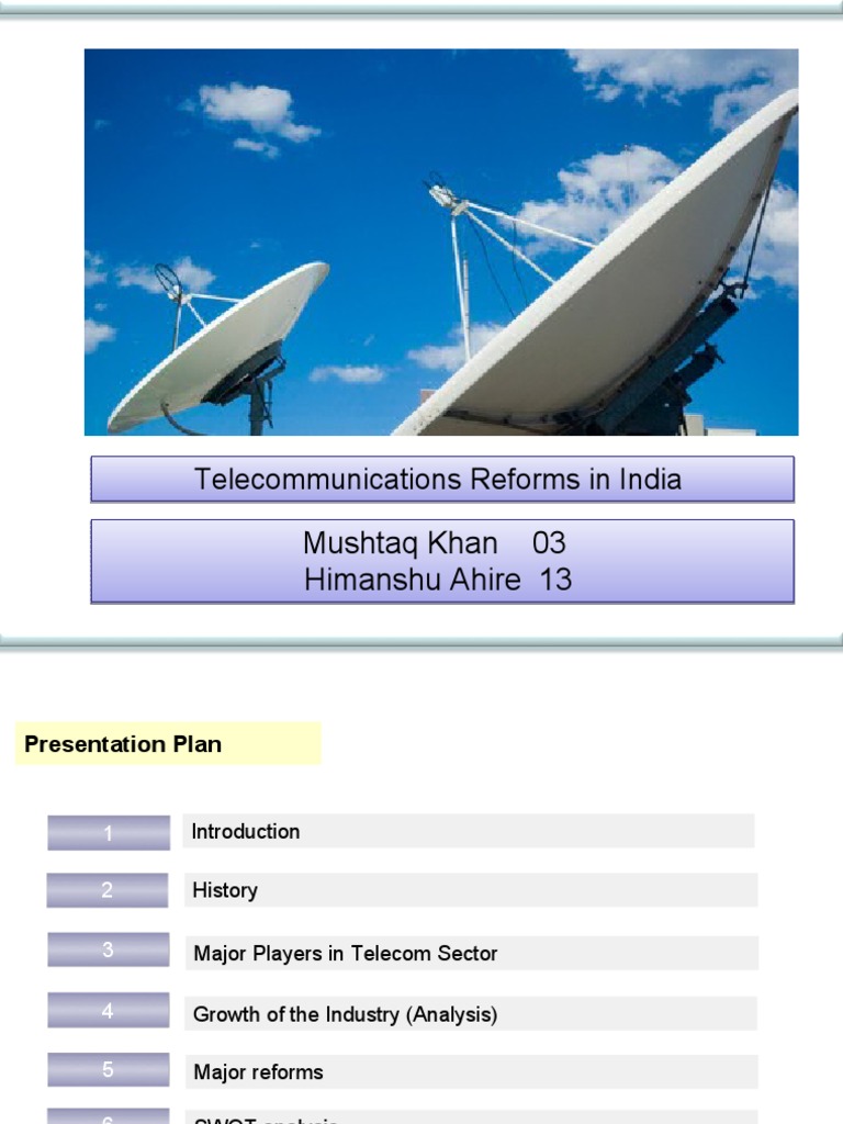 Indian Telecom Industry | Telecommunications | Information And ...