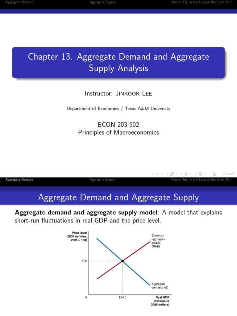 Aggregate Demand Aggregate Supply | PDF | Aggregate Demand | Macroeconomics