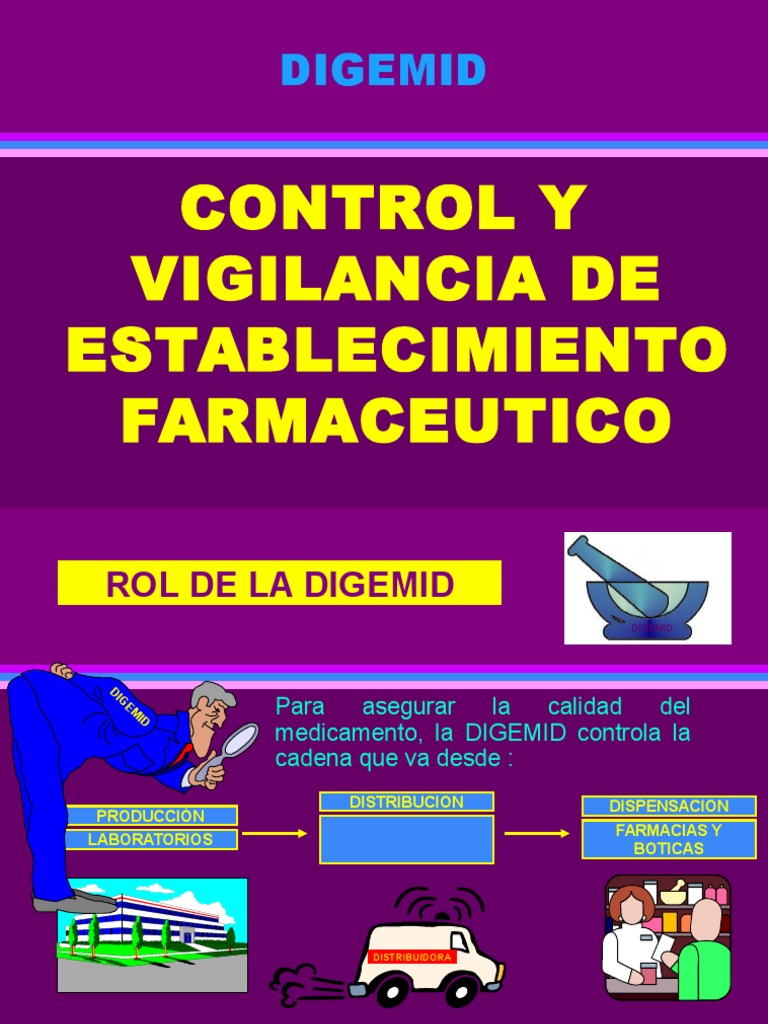 CONTROL DIGEMID | Farmacia | Industria farmacéutica