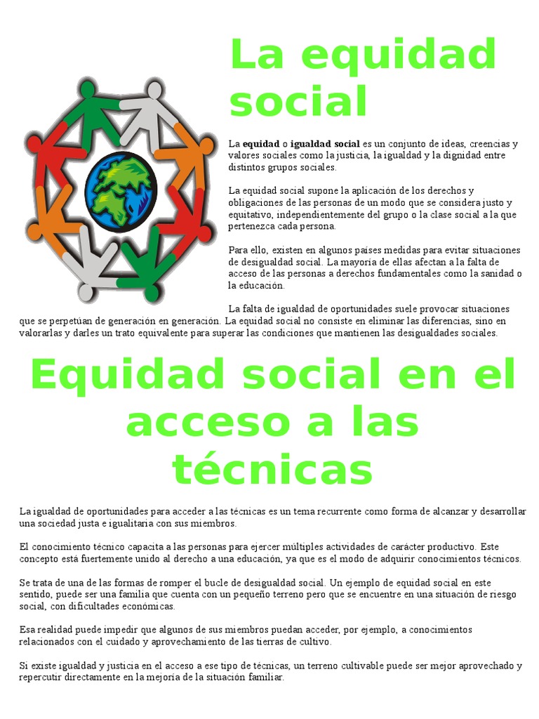 La Equidad Social | PDF