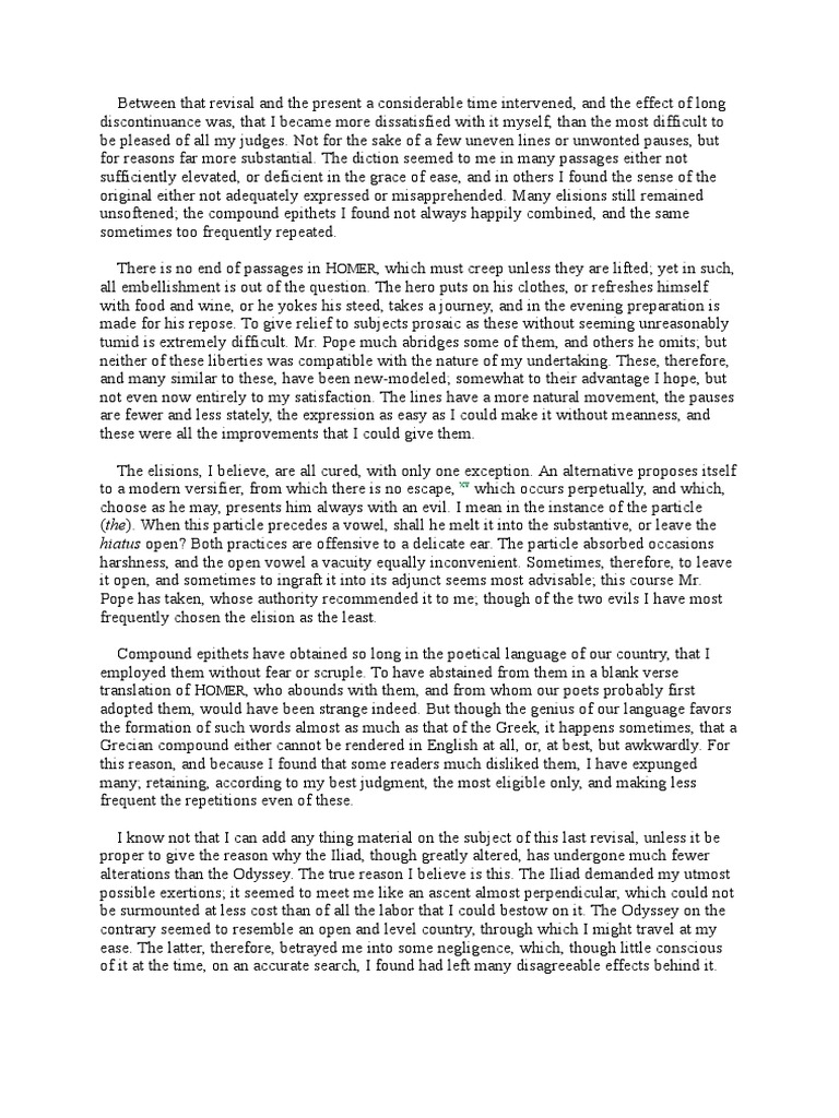 Between That Revisal and The Present A Considerable Time Intervened | PDF | Iliad | Languages