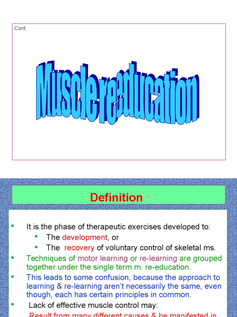 Re Education of Muscles | PDF | Weakness | Muscle