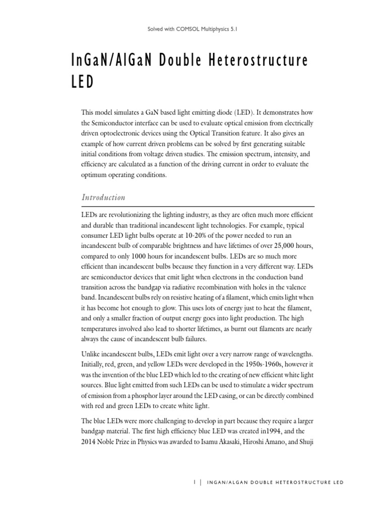 Models - Semicond.gan Double Heterostructure Led | PDF | Light Emitting ...