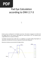 Pad Eye Design and Calculation Guide | PDF | Stress (Mechanics) | Bending