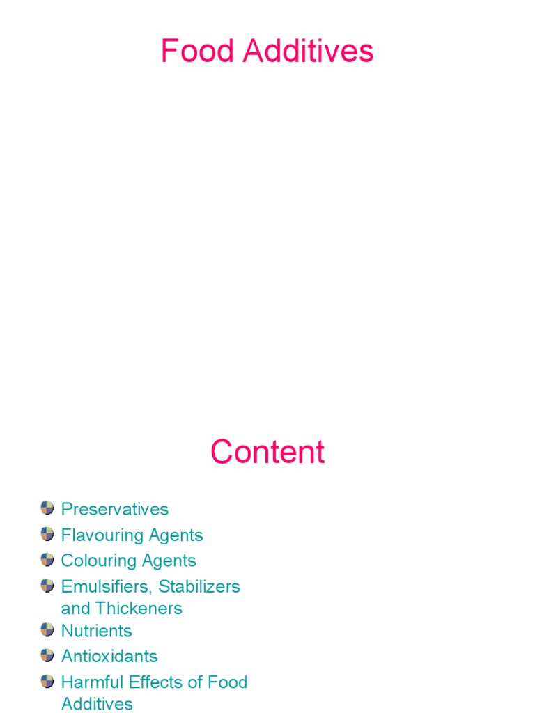 Food Additives | PDF | Sulfur Dioxide | Curing (Food Preservation)