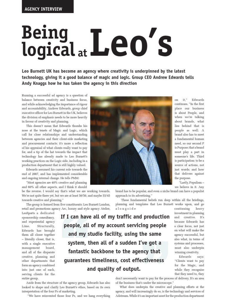 Agency Interview | PDF | Advertising | Procurement