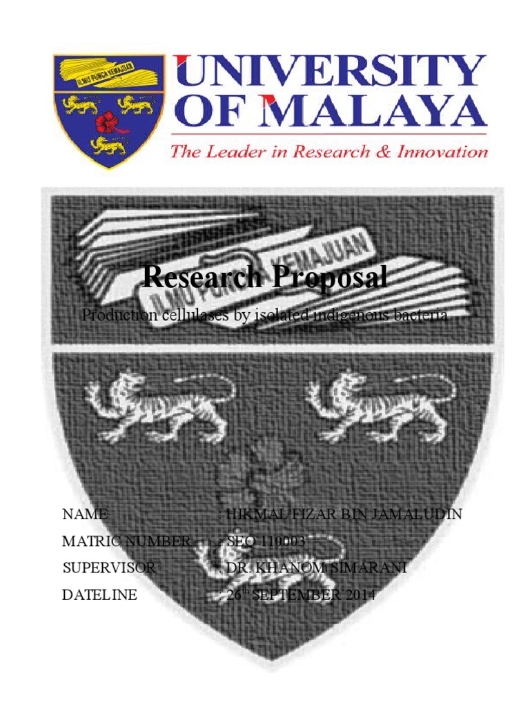 Example of Research Proposal | PDF | Cellulose | Biology