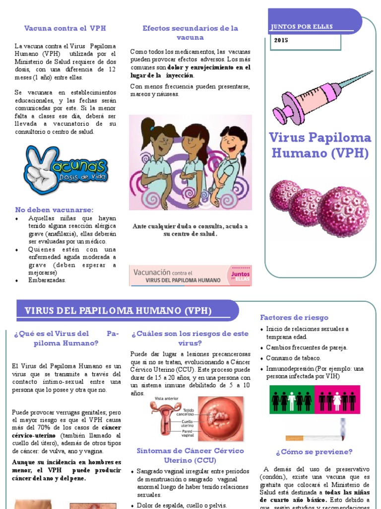 VPH Tríptico | Vacunas | Salud pública