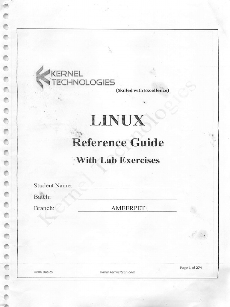 Linux KernelTech | PDF | Unix | Operating System