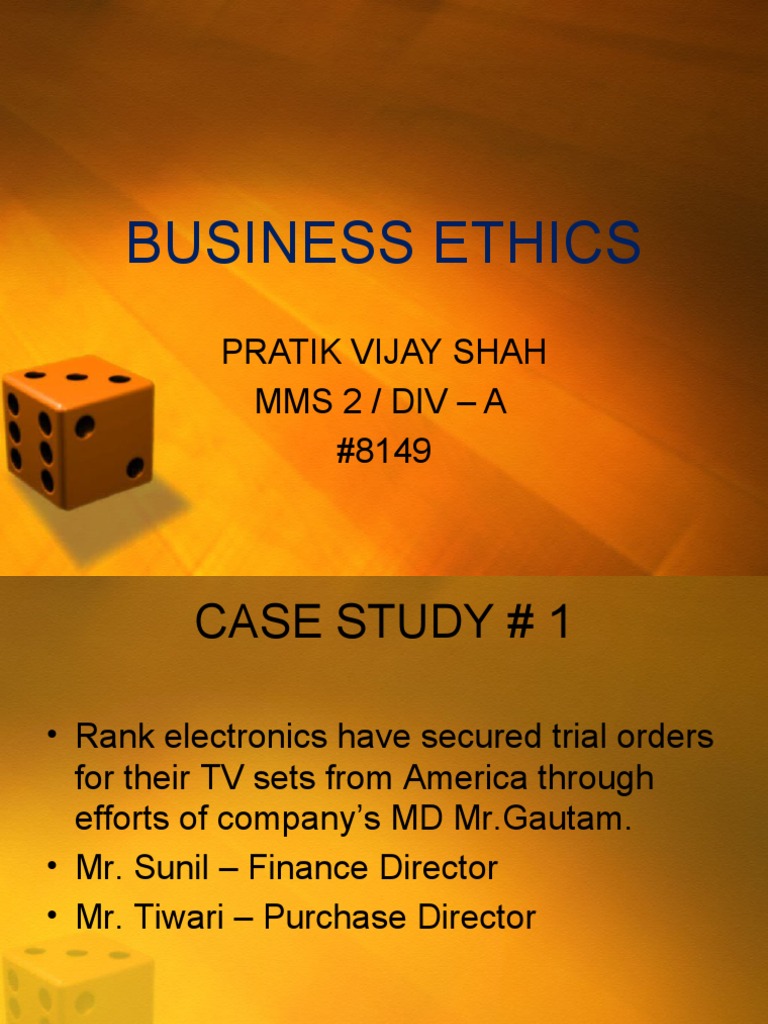 Business Ethics Case Studies | PDF