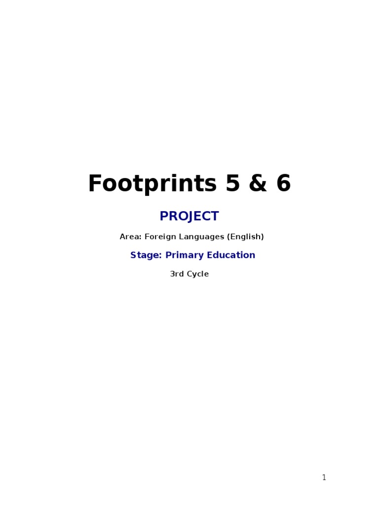 Footprints 5 6 P English | PDF | Educational Assessment | Reading ...