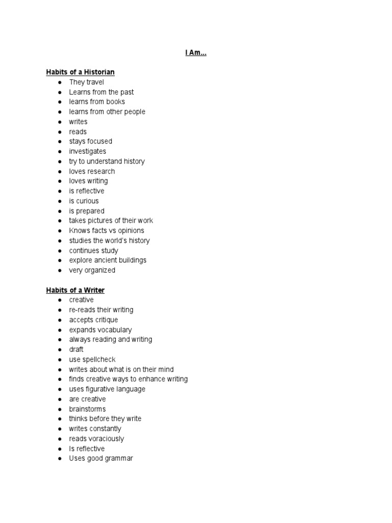 Essential Habits of Scholars and Creatives | PDF | Career & Growth ...