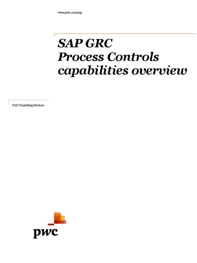 SAP GRC Process Controls Capabilities Overview - PWC | PDF ...