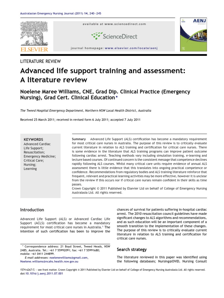 Advanced life support training and assessment.pdf | Cardiopulmonary ...
