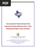 Texas Apportioned Renewal Guide | PDF | Truck | Cargo