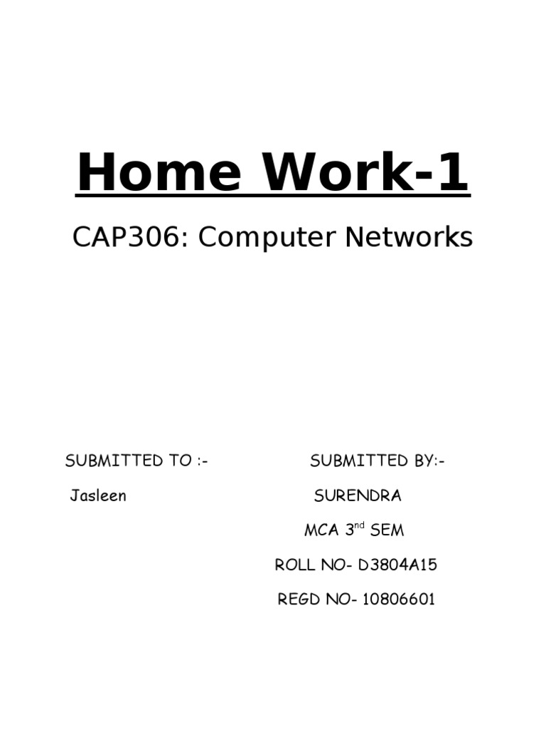 Computer Network 1 | PDF | Internet Protocol Suite | Internet Protocols
