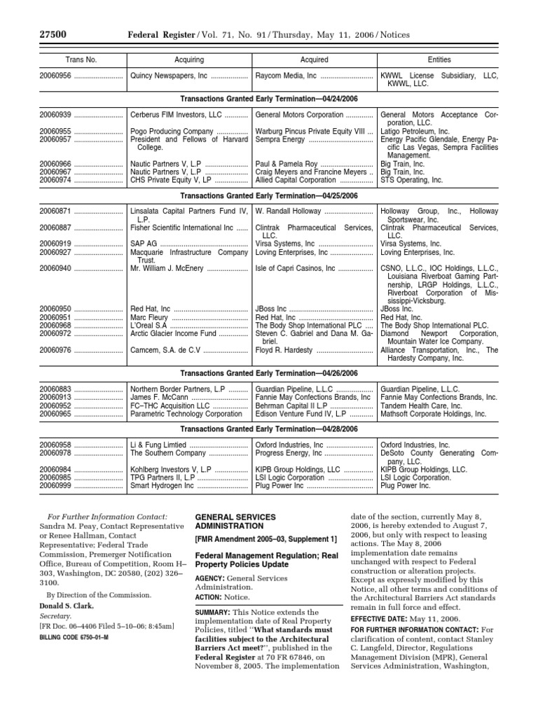 Notice: Federal Management Regulation: Real Property Policies Update ...