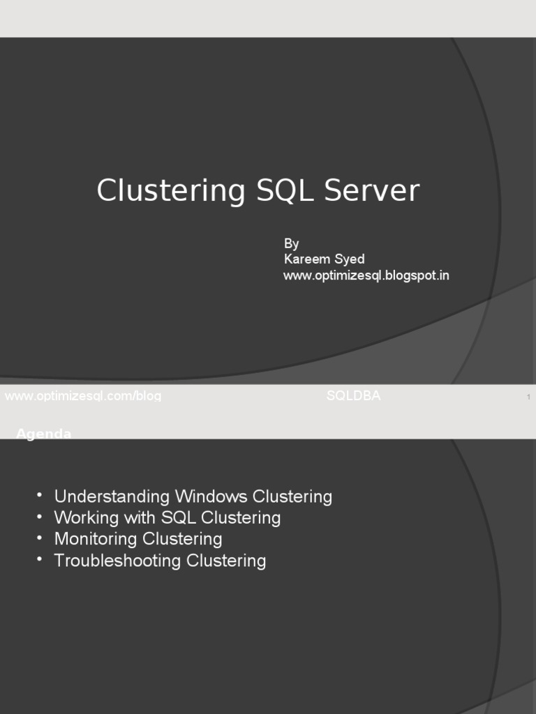 Clustering SQL Server Active-Active-Passive | PDF | Computer Cluster | Replication (Computing)