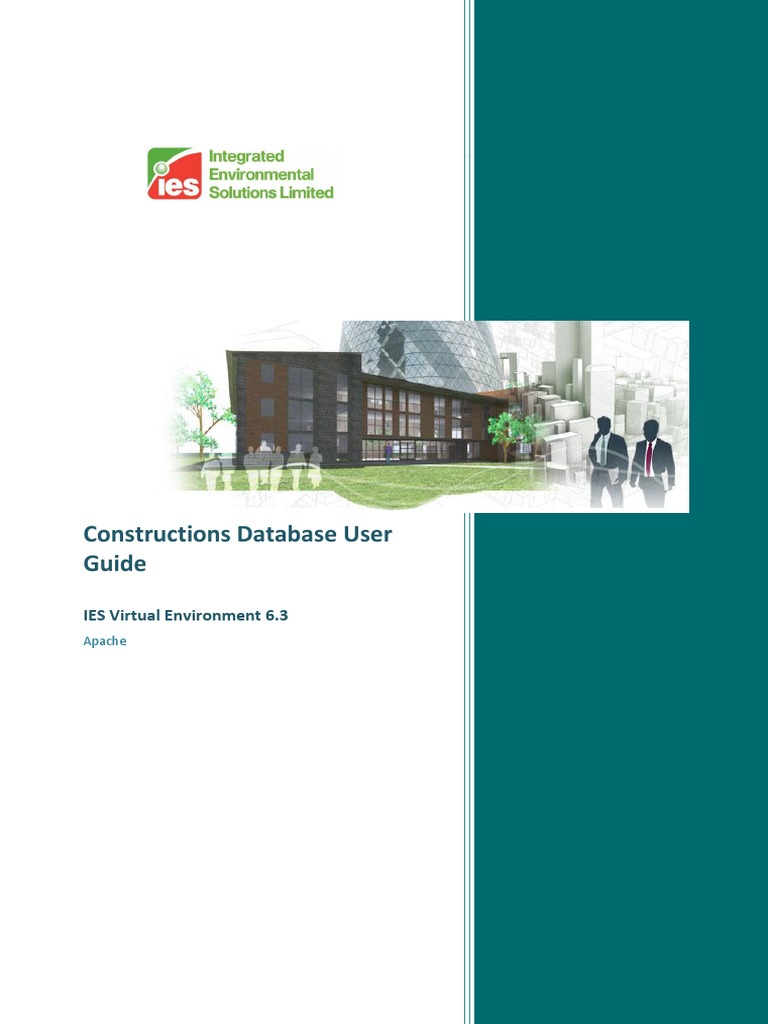 Constructions Database of IES VE Software | PDF | Heat Transfer ...