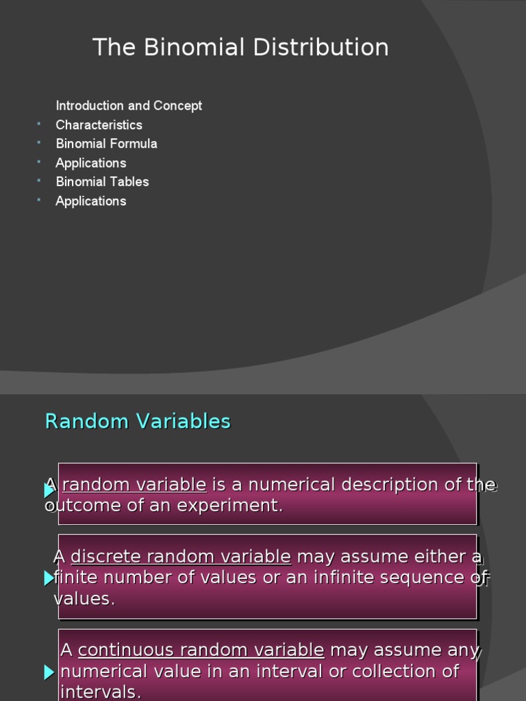 The Binomial Distribution | PDF | Normal Distribution | Probability ...