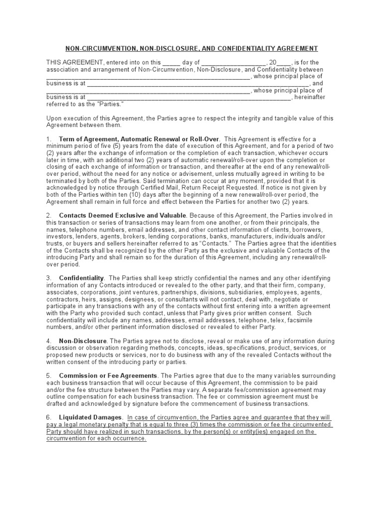 NCND | Download Free PDF | Non Disclosure Agreement | Financial Transaction